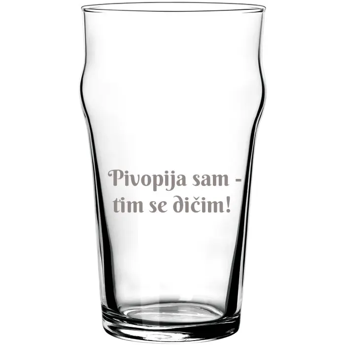 HAPPY PUMPKIN Čaša za pivo ''Pivopija sam - tim se dičim''