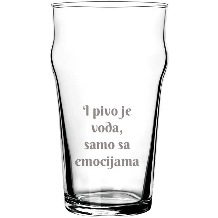 HAPPY PUMPKIN Čaša za pivo ''I pivo je voda, samo sa emocijama''