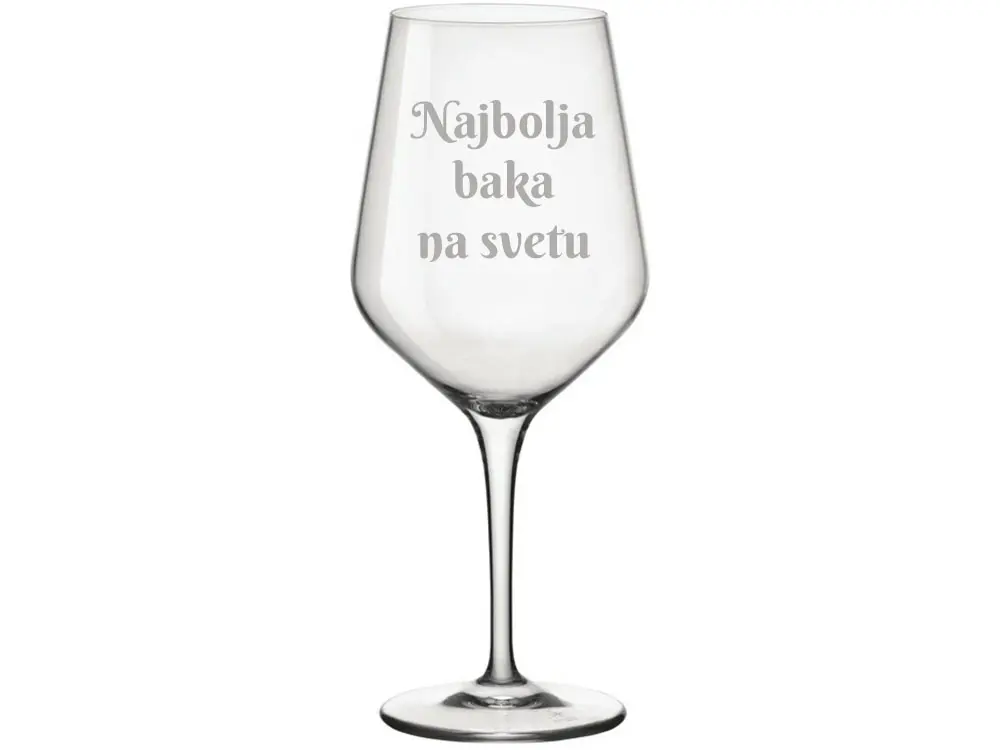 HAPPY PUMPKIN Čaša za vino ''Najbolja baka na svetu''