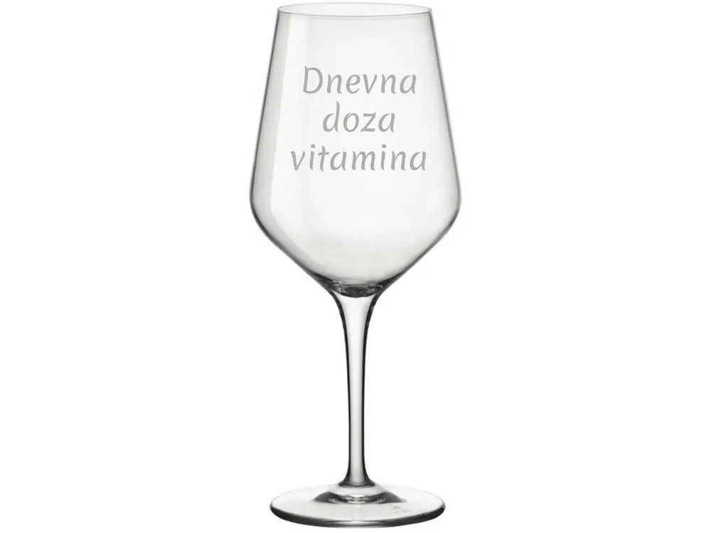 HAPPY PUMPKIN Čaša za vino ''Dnevna doza vitamina''