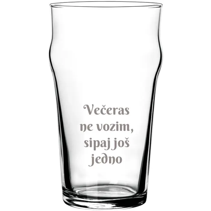 HAPPY PUMPKIN Čaša za pivo ''Večeras ne vozim, sipaj još jedno''