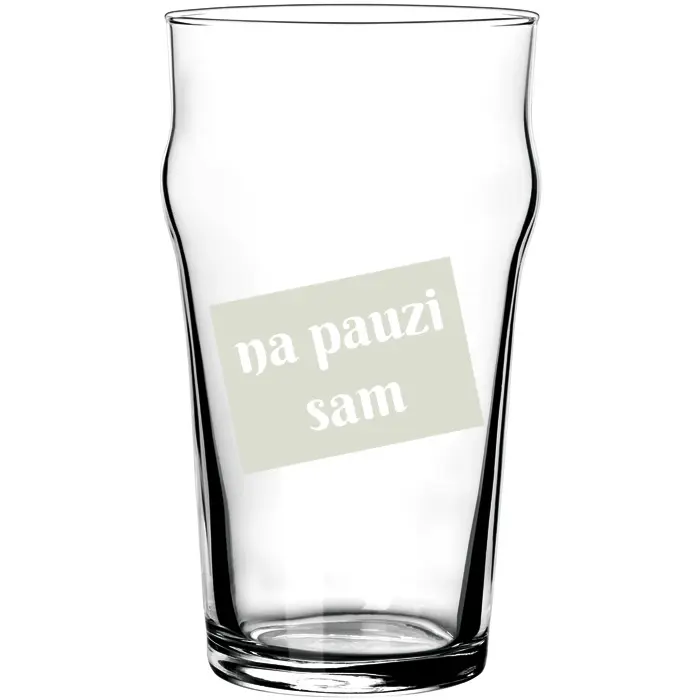 HAPPY PUMPKIN Čaša za pivo ''Na pauzi sam''