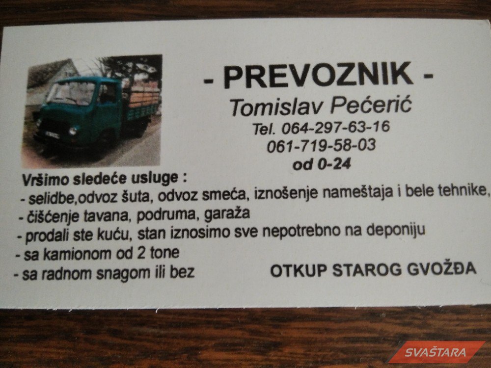 razni prevozi