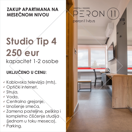 Apartmani u Vrnjačkoj Banji - Studio apartmani PERON 11 VB