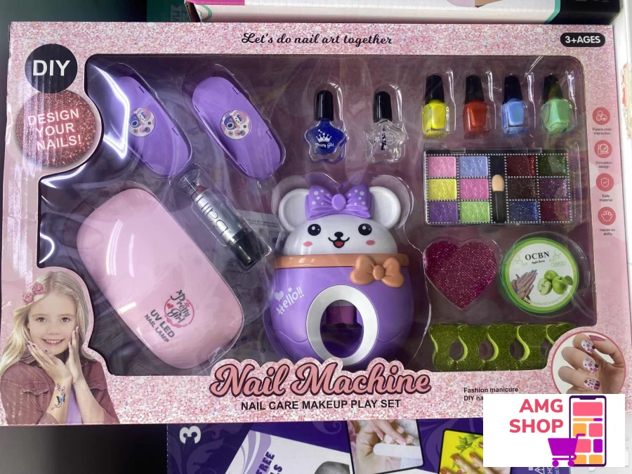 Set za devojcice sa stampacem za Nail art i susacem - Set za devojcice sa stampacem za Nail art i susacem