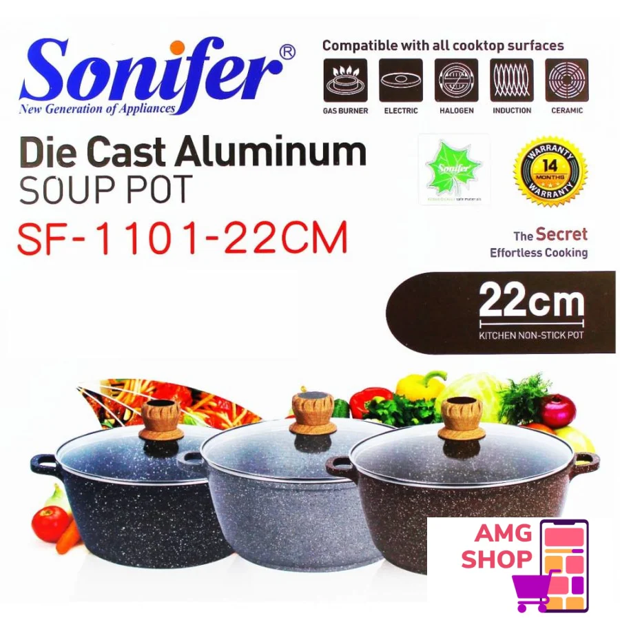 Sonifer SF-1101 22 CM lonac za kuvanje - Sonifer SF-1101 22 CM lonac za kuvanje