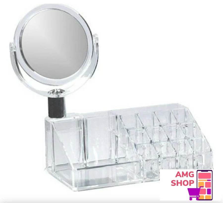 Stalak za šminku sa dvostranim ogledalom - Stalak za šminku sa dvostranim ogledalom
