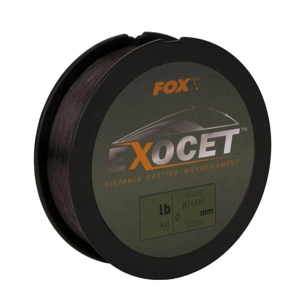 Fox EXOCET MONO TRANS KHAKI 0.370mm 20lbs 9.09kg