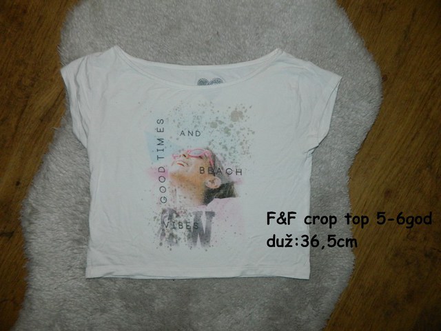 F&;F crop top 5-6 god