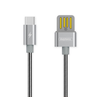 USB data kabal REMAX TINNED COPPER RC-080a type C srebrni 1.2m