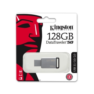 Fleš pen 128GB metalni Data Traveler 50 Kingston