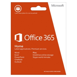 MICROSOFT Office 365 Home 32bit/64bit, Central/Eastern European only, medialess, P2 (6GQ-00660)