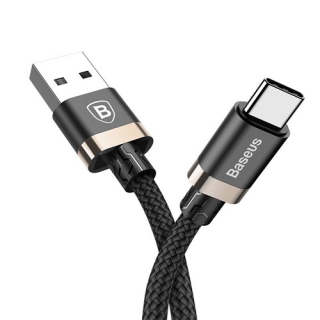USB data kabal BASEUS GOLDEN BELT Type C 1.5m crno-zlatni