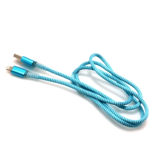 USB data kabal LED za Iphone lightning plavi