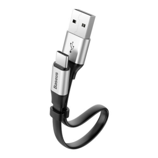 USB data kabal BASEUS NIMBLE za Type C 23cm srebrni