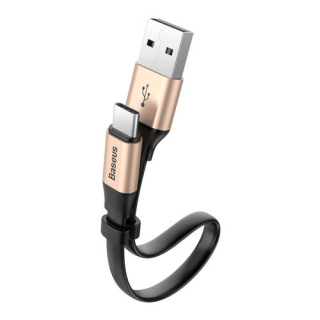 USB data kabal BASEUS NIMBLE za Type C 23cm zlatni