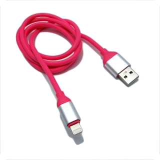 USB data kabal Q Elastic za Iphone lightning pink