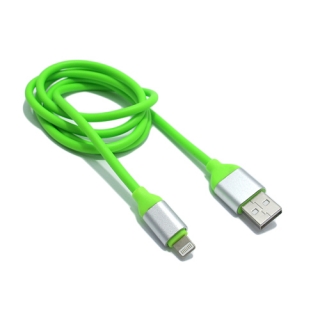 USB data kabal Q Elastic za Iphone lightning zeleni