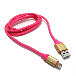 USB data kabal Q Elastic Type C pink