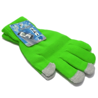 Touch control rukavice zelene