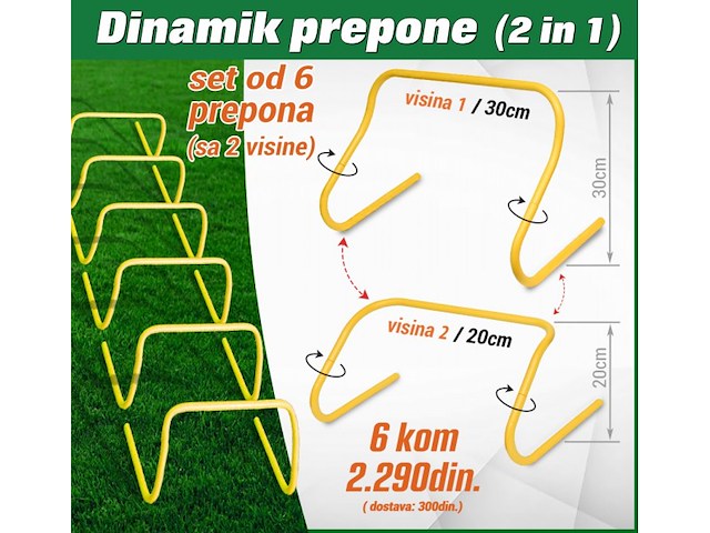 Prepone: Prepone podesive - Prepone 20/30cm- 6 kom.