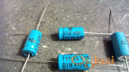Vintage F&T 47uF 40V Kondenzator