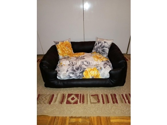 Krevetići za pse I mace od eko kože I pamučnog jastuka, Klasik model