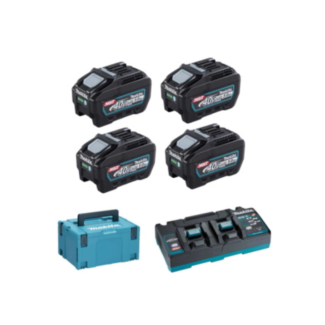 Makita Set punjač i 2 baterije XGT u Makpac koferu DC40RB, BL4050Fx4, 191U42-2