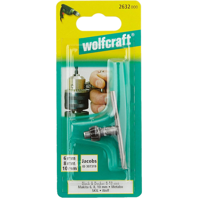 Wolfcraft – Ključ za steznu glavu 6, 8, 10 mm – 2632000