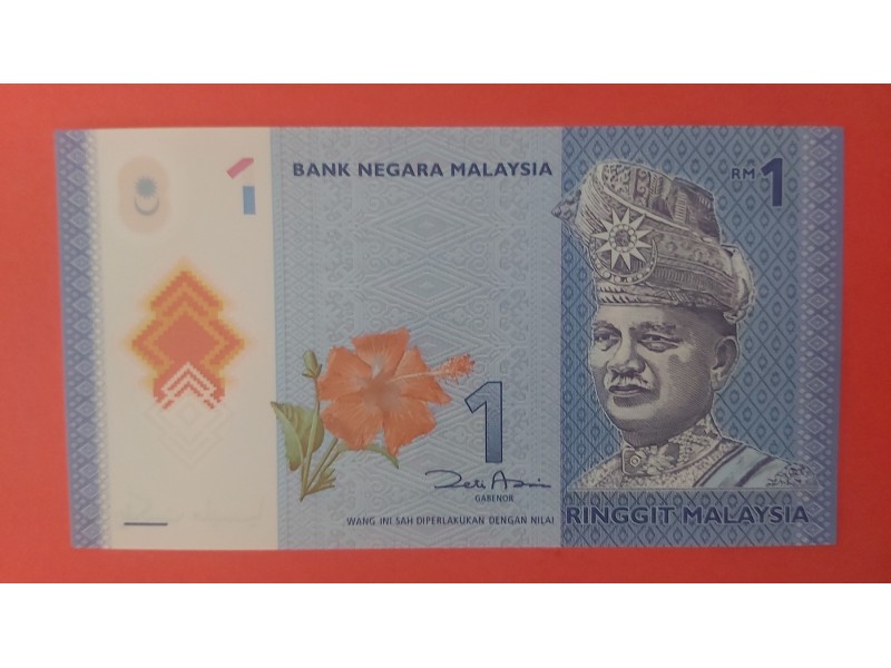 1 ringgit 2012 god Malezija UNC polimer