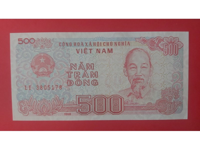 500 djong 1988 god Vijetnam UNC