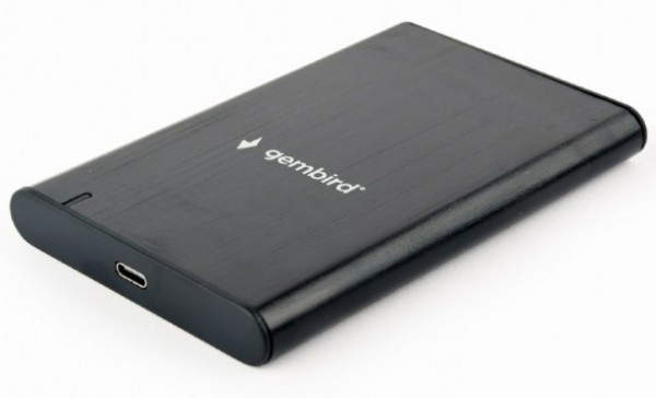 EE2-U3S-6 Gembird USB 3.1 Externo kuciste za 2.5\'' SATA hard diskove, Type-C, bruseni aluminium,crno