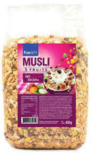 Musli 5 vrsta voća 420g Fun&Fit
