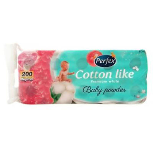 Toalet papir Perfex Cotton like Baby powder 10/1