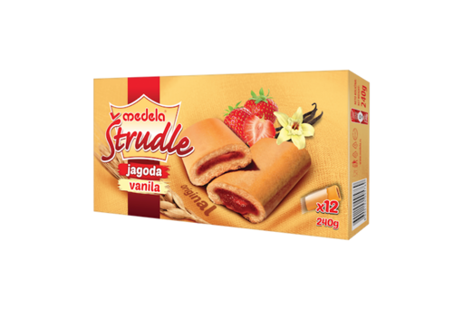 Štrudla Medela Jagoda i Vanila 240g