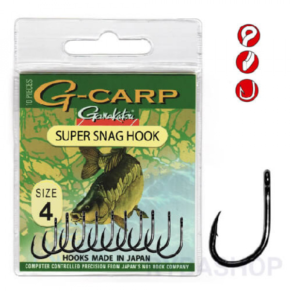 Gamakatsu udica G-Carp Super Snag vel. 4