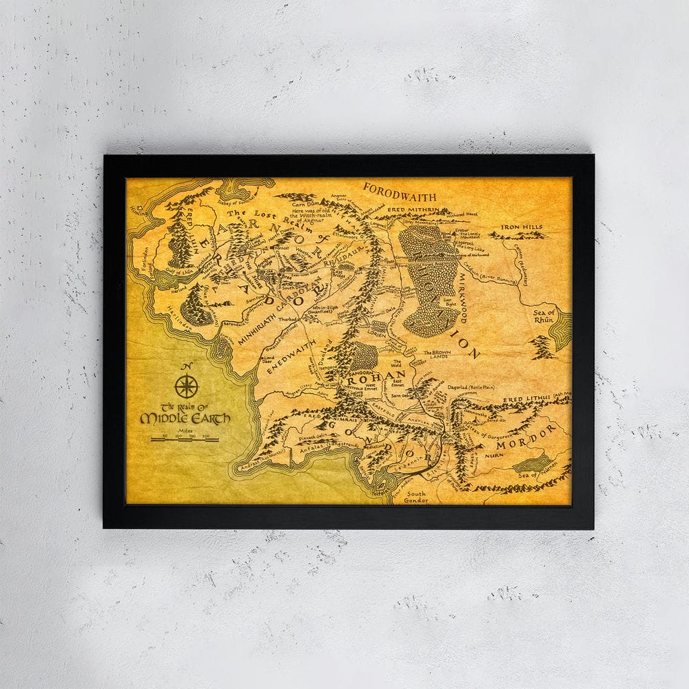 LORD OF THE RINGS – MIDDLE EARTH MAPA
