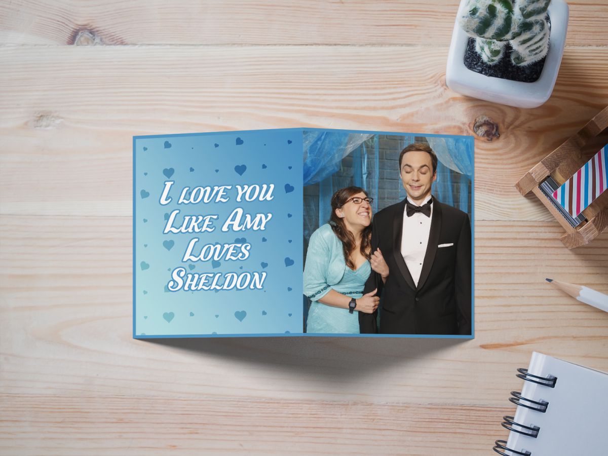 SHELDON AND AMY BIG BANG THEORY ČESTITKA