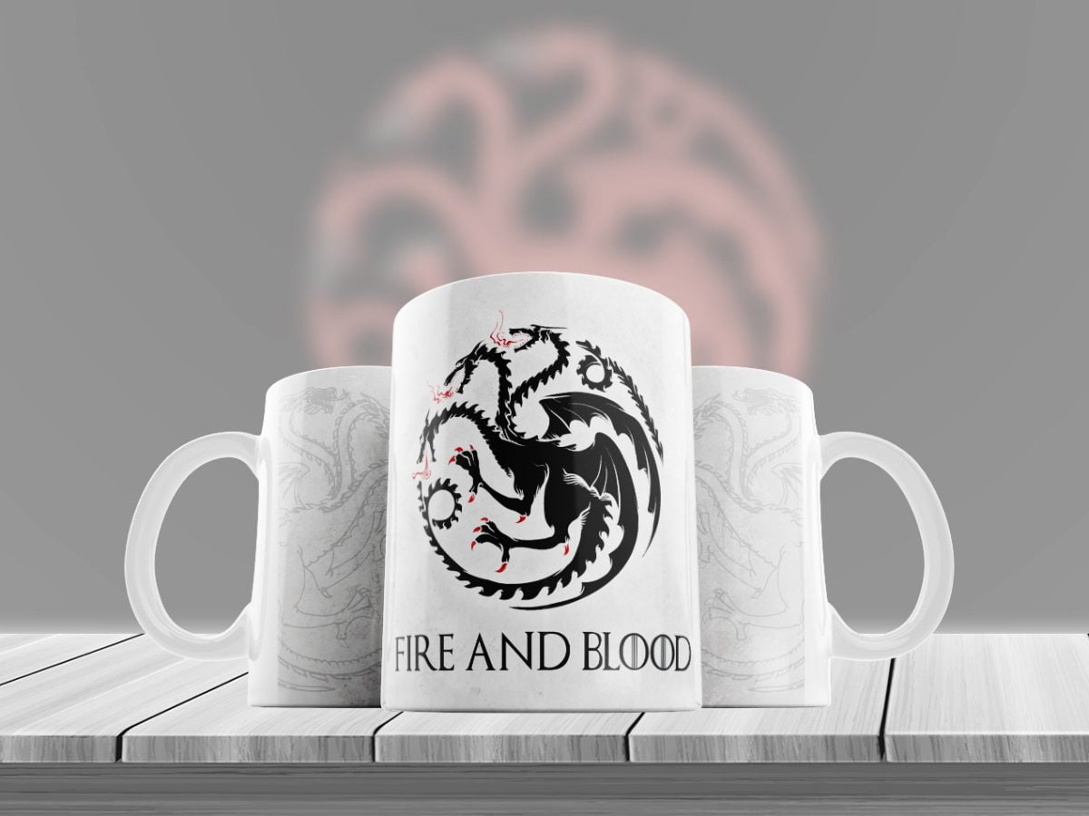 GAME OF THRONES – HOUSE TARGARYEN ŠOLJA