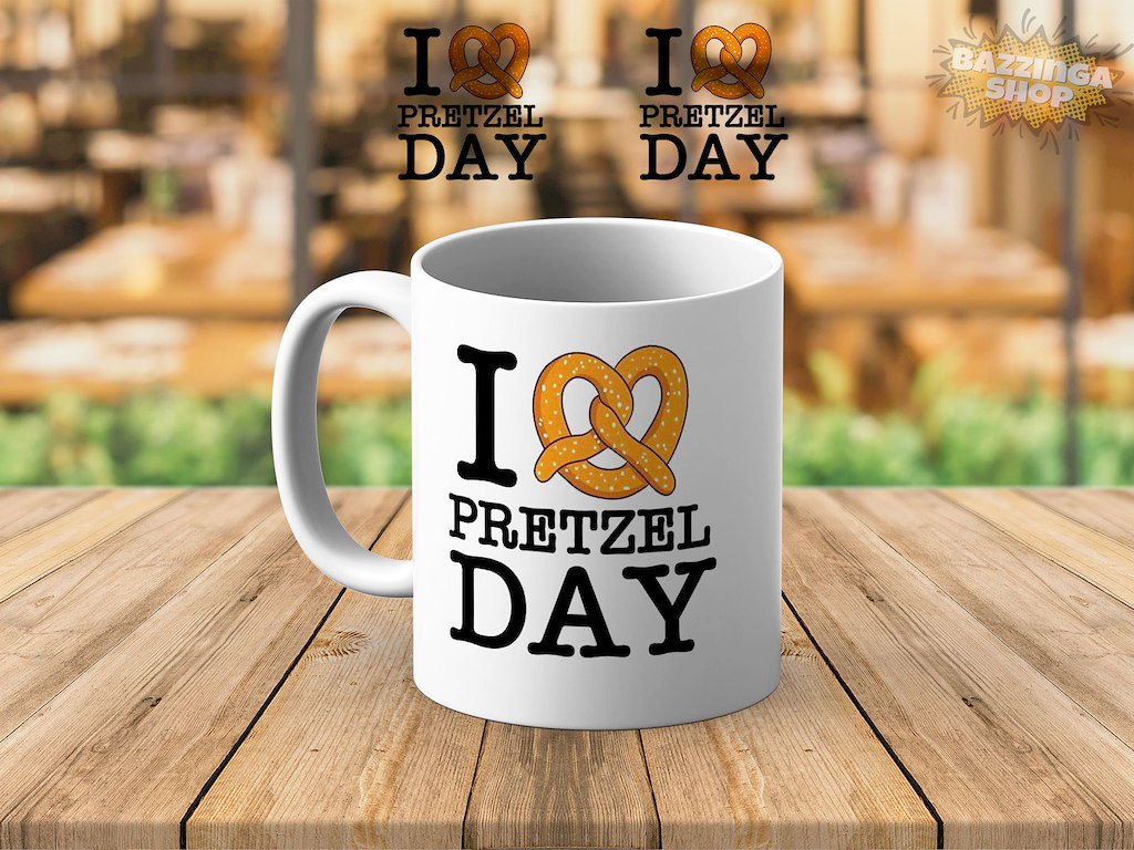 I LOVE PRETZEL DAY ŠOLJA