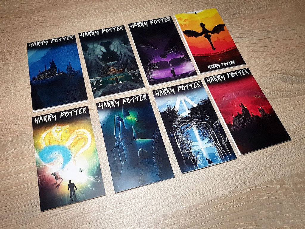 HARRY POTTER MAGNETNI BOOKMARKERI – SET OD 8 KOMADA