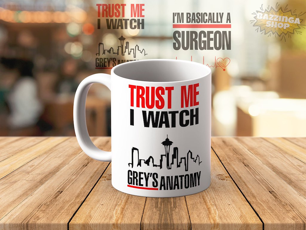 GREYS ANATOMY – BASICALLY A SURGEON ŠOLJA