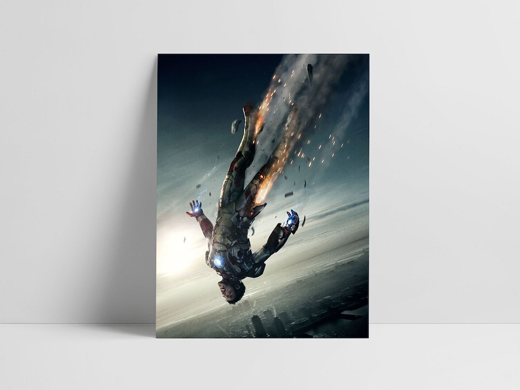 FALLING IRON MAN POSTER