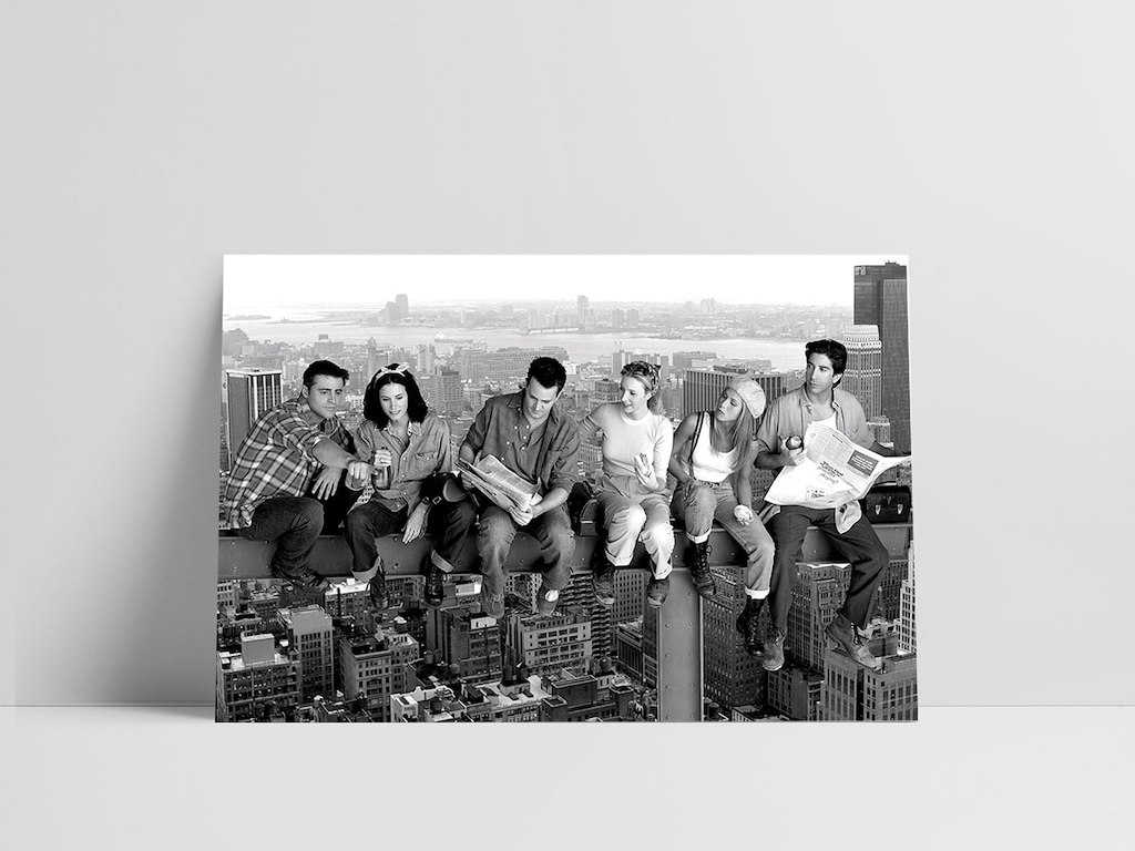 FRIENDS BLACK AND WHITE POSTER