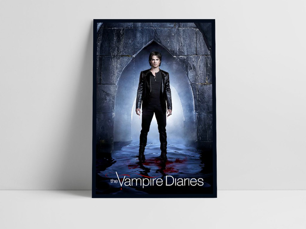 VAMPIRSKI DNEVNICI POSTER – DAMON SALVATORE