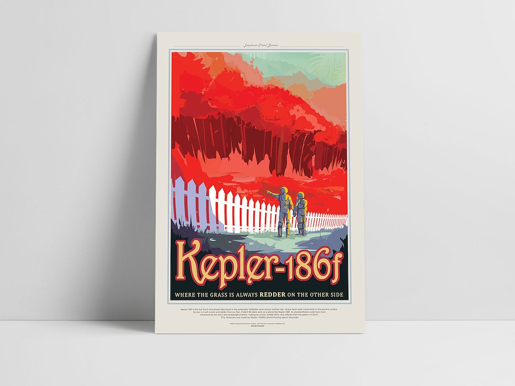 KEPLER-186F RETRO POSTER