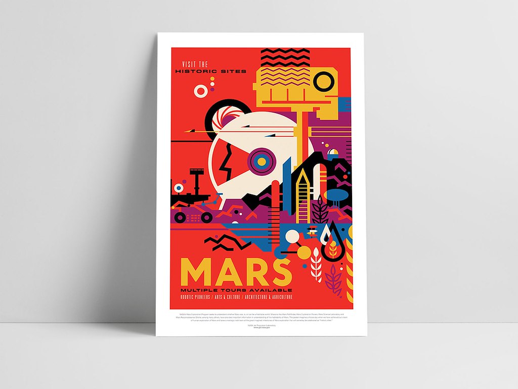 MARS RETRO POSTER