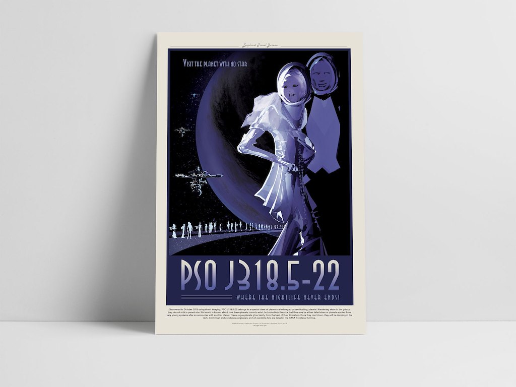 PSO J318.5-22 RETRO POSTER