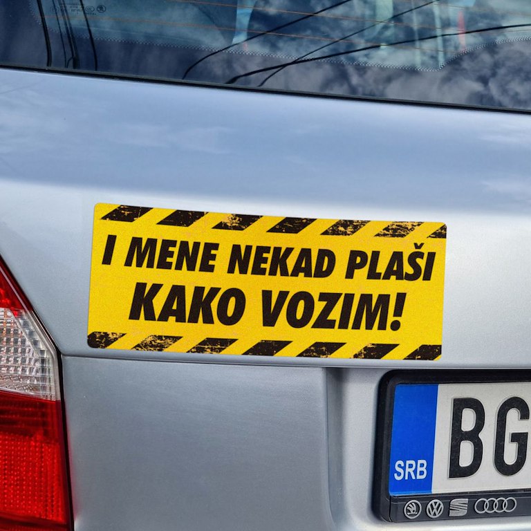 I MENE NEKAD PLAŠI AUTO STIKER