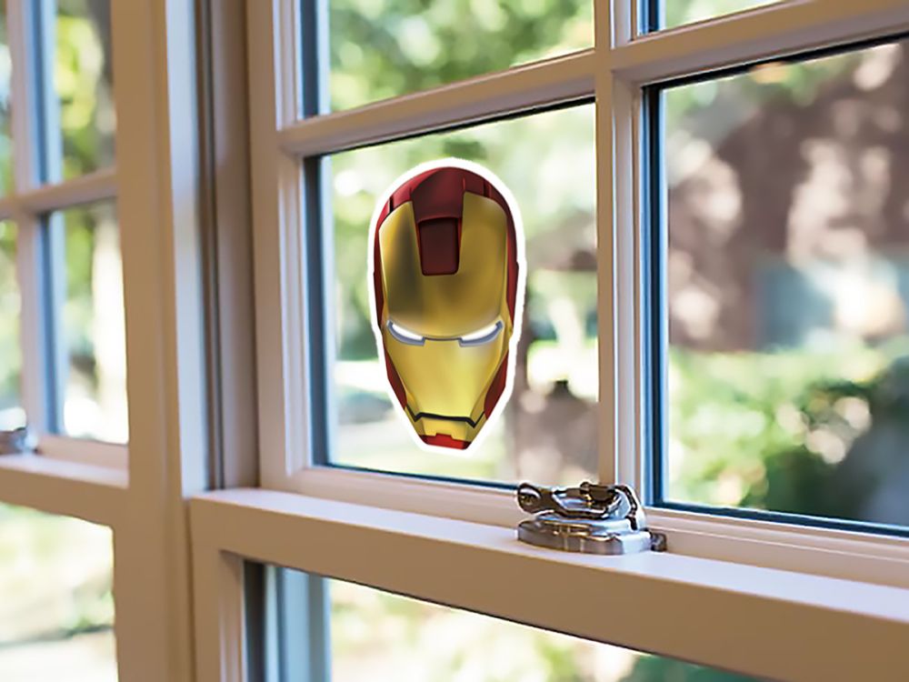 IRON MAN HELMET STIKER